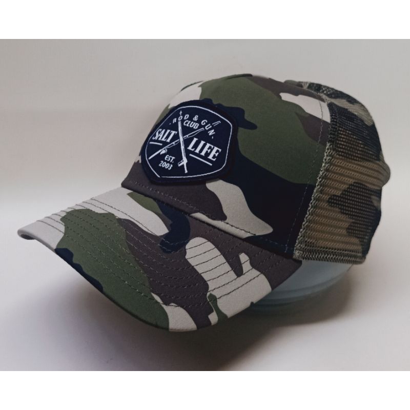 SALT LIFE CURVED CAP CAMO GREEN | Shopee Malaysia