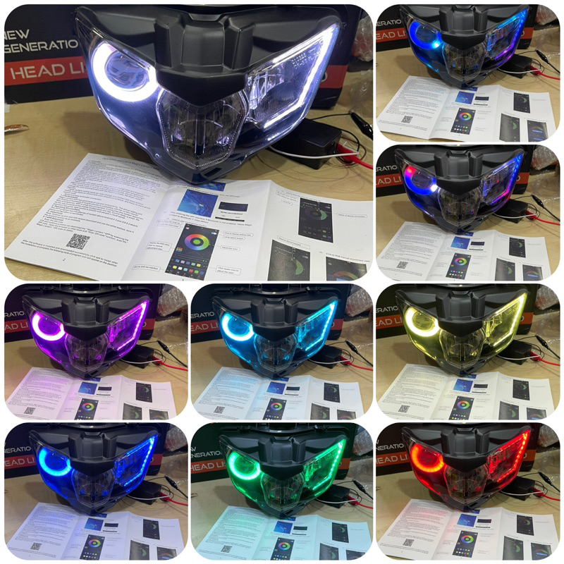 MAGIC BOY Y15 V2 LED C1 PROJECTOR APP LED HEAD LAMP (WITH REMOTE ...