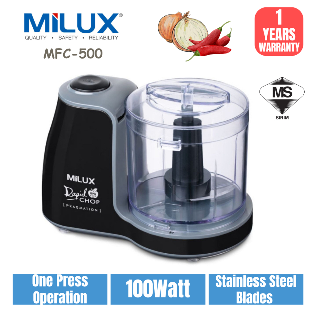 Milux Rapid Food Chopper MFC500/FPC808 (Blender Kering) | Shopee Malaysia