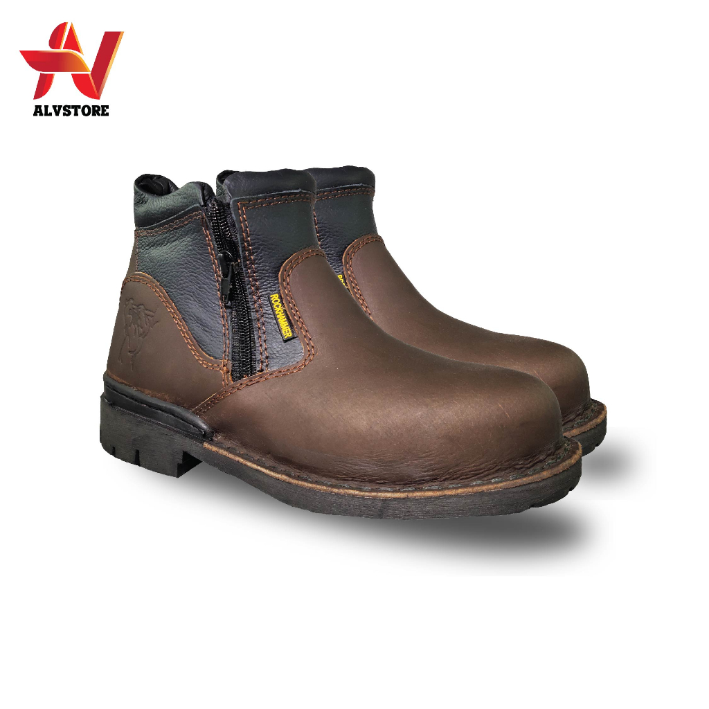 Original Rock Hammer Men's Mid Cut Steel Toe Safety Shoes/Kasut Rock ...