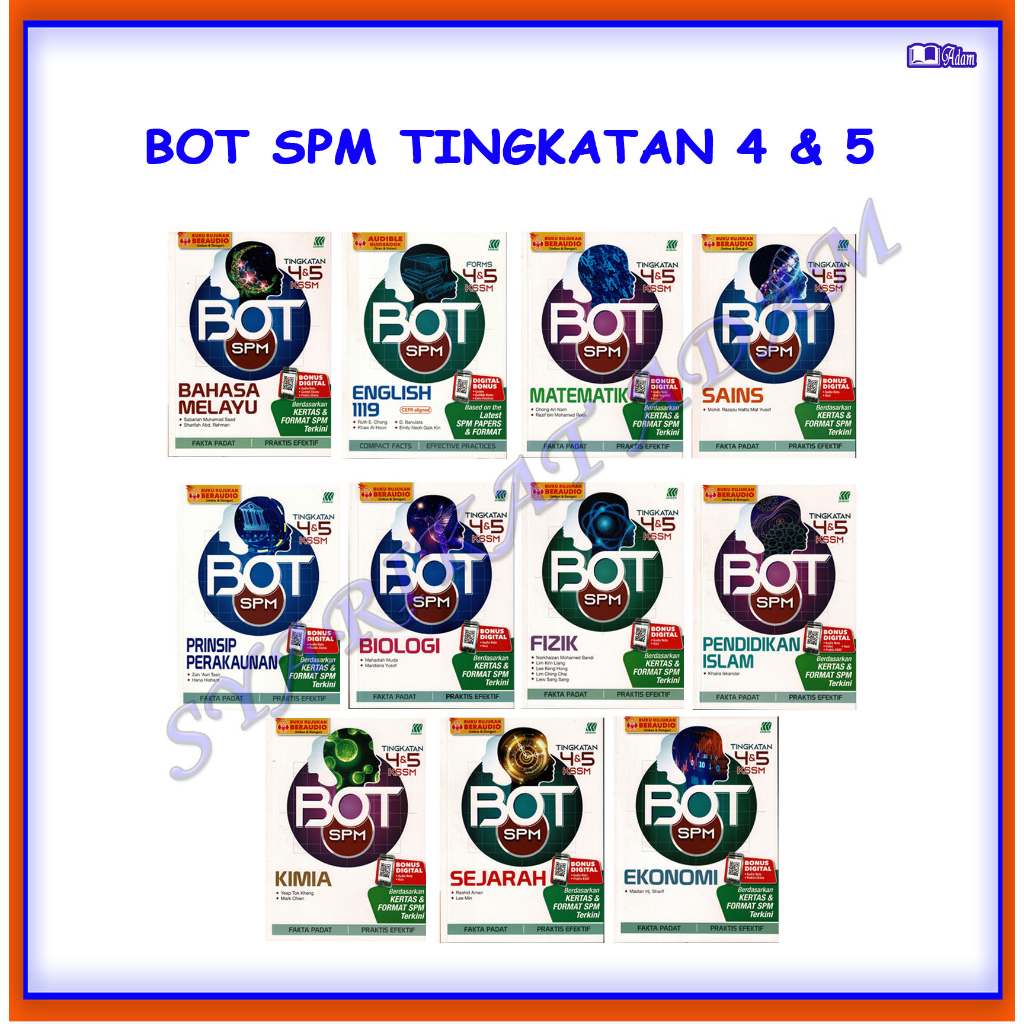 [ADM] BUKU RUJUKAN : BOT SPM TINGKATAN 4 & 5 -2023 | Shopee Malaysia
