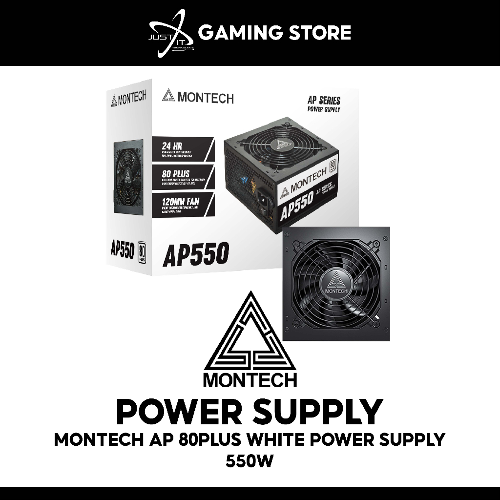 MONTECH AP550 550W 80PLUS WHITE POWER SUPPLY | Shopee Malaysia
