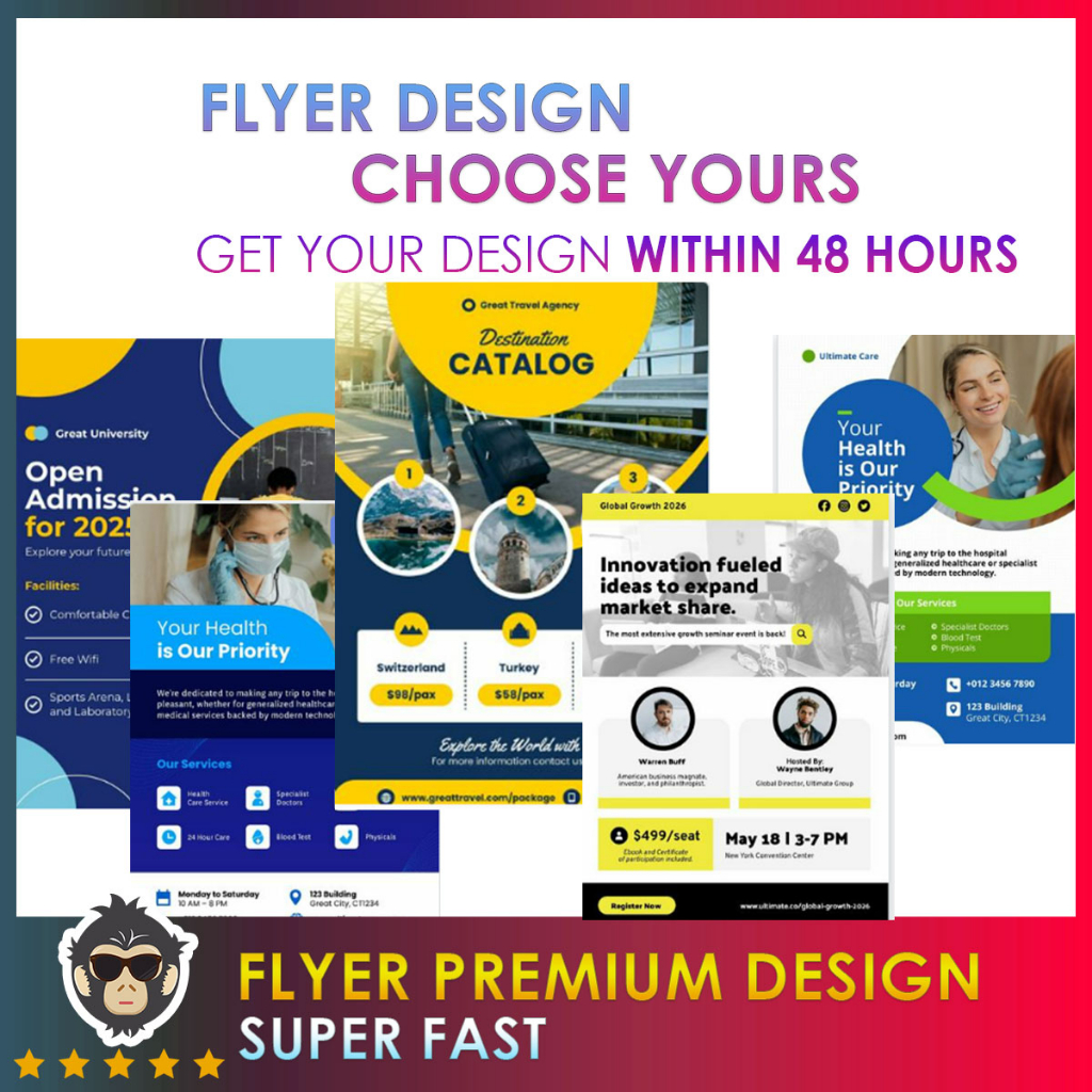 Multipurpose Flyer Choose Any 1 of Your Choice (PREMIUM DESIGN ...