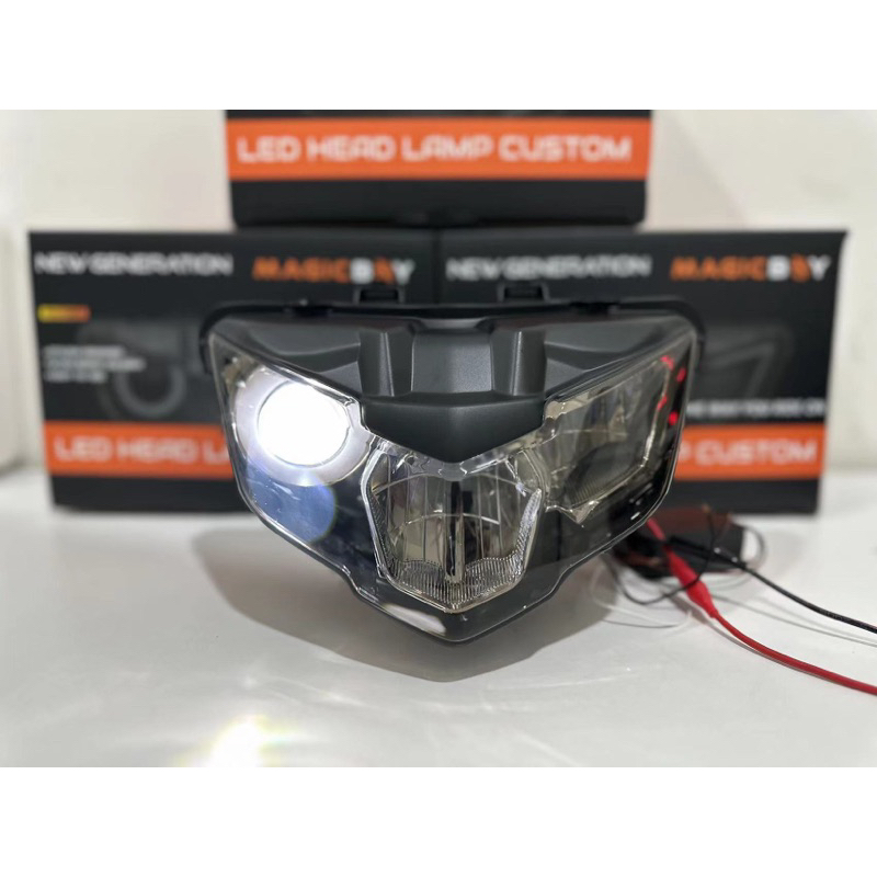 MAGIC BOY Y15 V2 LED C1 PROJECTOR APP LED HEAD LAMP (WITH REMOTE ...