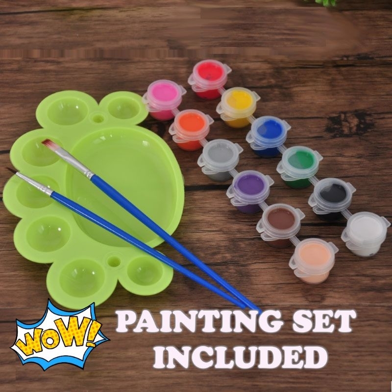 ️Busy Kids ️DIY painting coin bank colouring graffiti doll/coin box ...