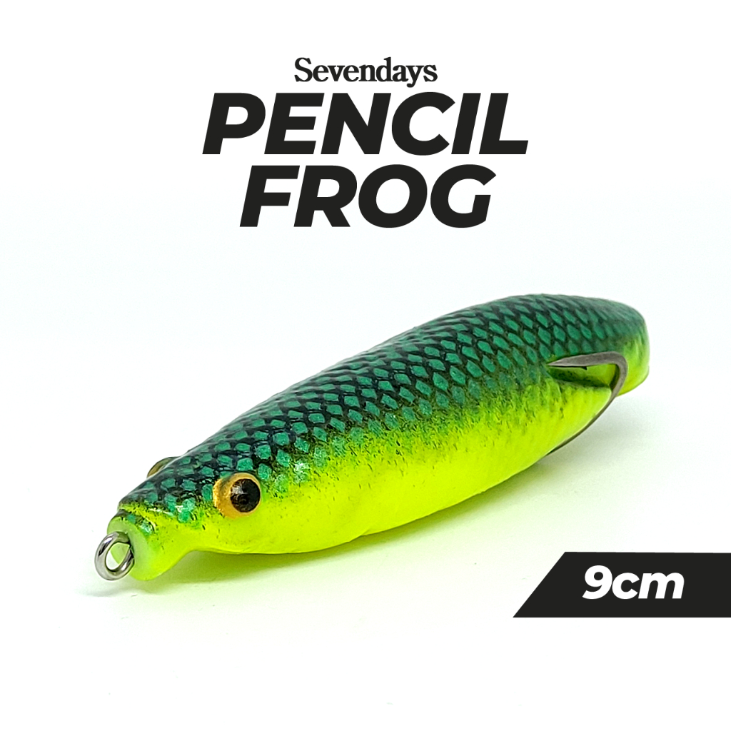 Pencil Frog 9cm/15g Soft Plastic Rubber Frog Killer Haruan Toman ...