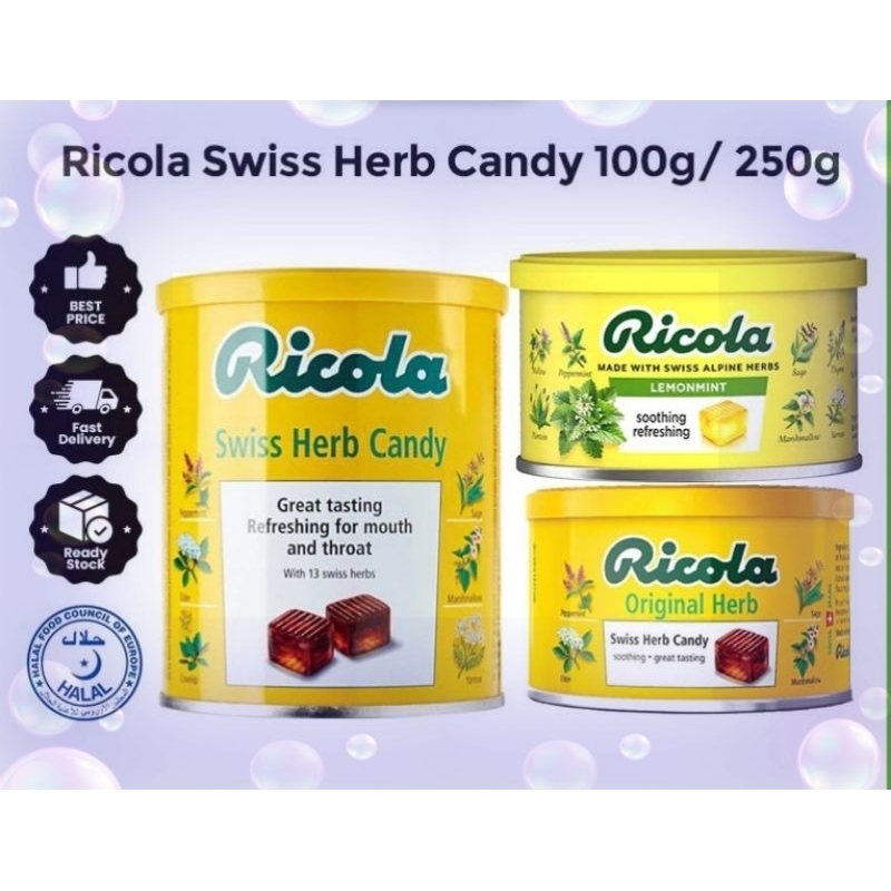 Ricola Swiss Herb Candy 100g / 250g [Assorted] | Shopee Malaysia