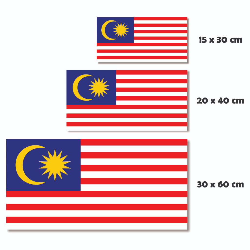 Sticker Magnet Bendera Malaysia, sticker Merdeka, poster , stiker label ...