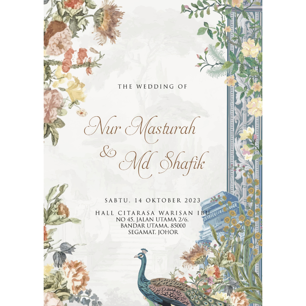 Kad Kahwin Digital/Digital Wedding Invitation/Kad Kahwin Murah/Alive ...