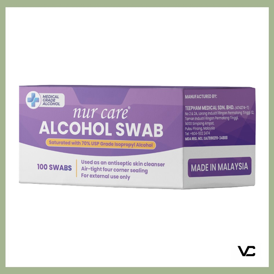 [EXP: 04/2028] NUR CARE ALCOHOL PAD/ ALCOHOL SWAB 70% ISOPROPYL ALCOHOL ...
