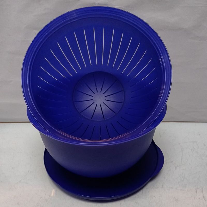 Tupperware Expression Bowl Large (1pc)4.3L & Colander (1pc) BLUE ...