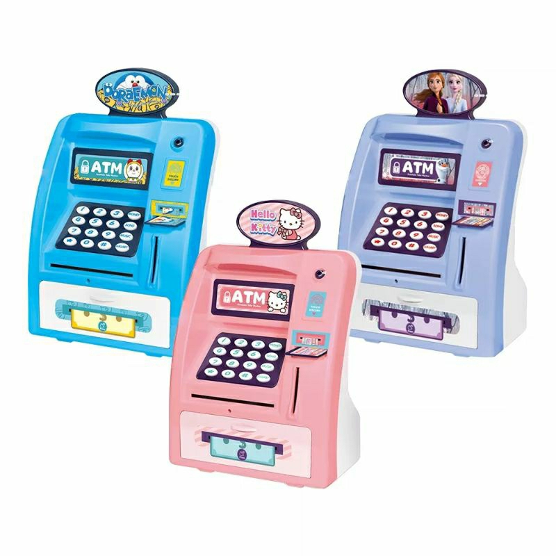 ATM machine toy tabung simpanan coin bank money saving password saving ...
