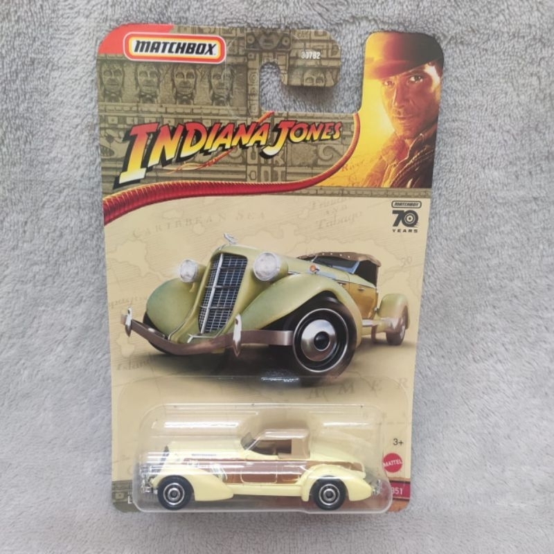 Matchbox 1936 Auburn Speedster - Yellow - Indiana Jones Special Card ...