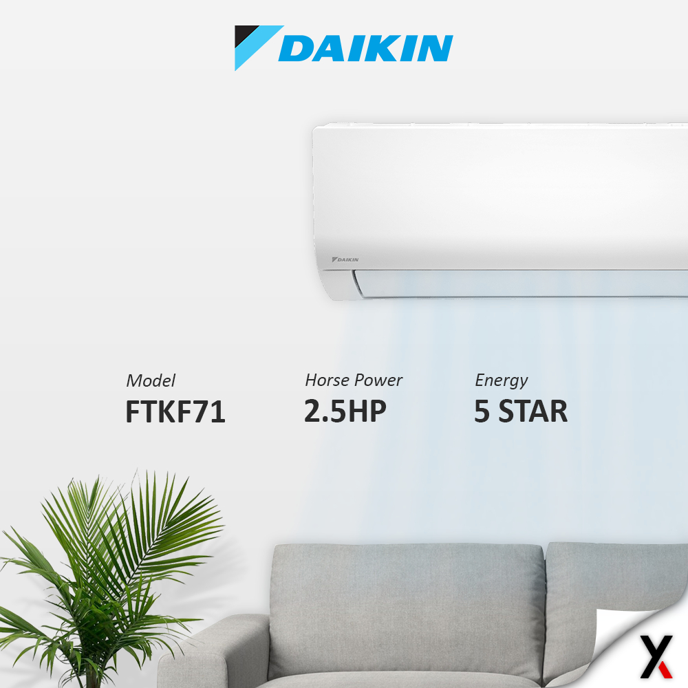 Daikin Ftkf Series R32 Inverter Wall Mounted Air Conditioner 1 0hp 1