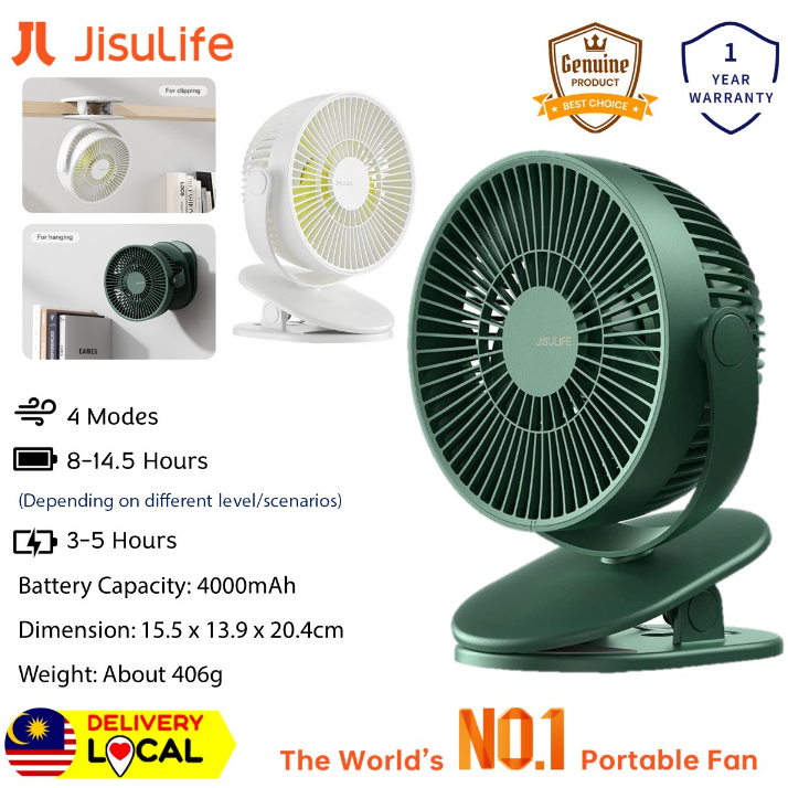 JisuLife FA18S - JisuLife Clip Fan Life1 (Clip USB Fan) | Shopee Malaysia
