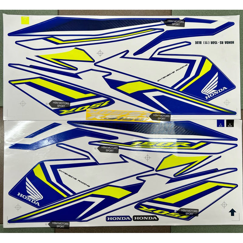 HONDA RS150 v2 BODY STICKER FULL SET | Shopee Malaysia