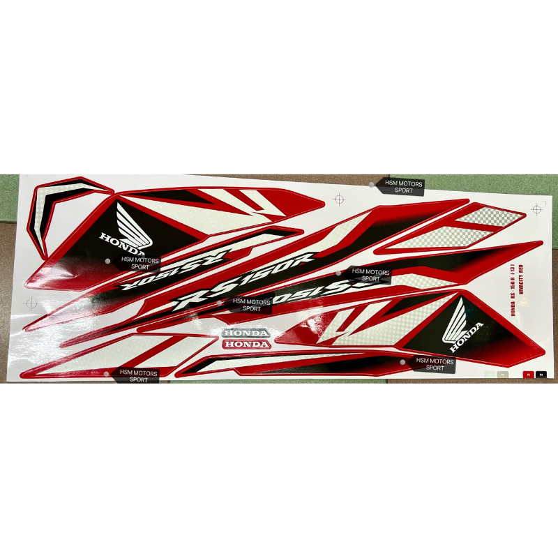 HONDA RS150 v2 BODY STICKER FULL SET | Shopee Malaysia