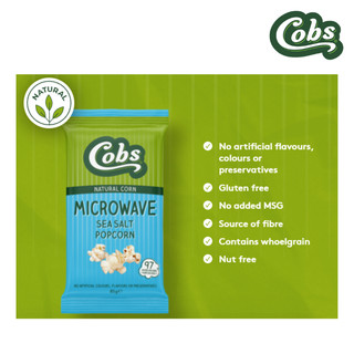 Cobs - Microwave Popcorn (Best Ever Butter / Sea Salt) | Shopee Malaysia