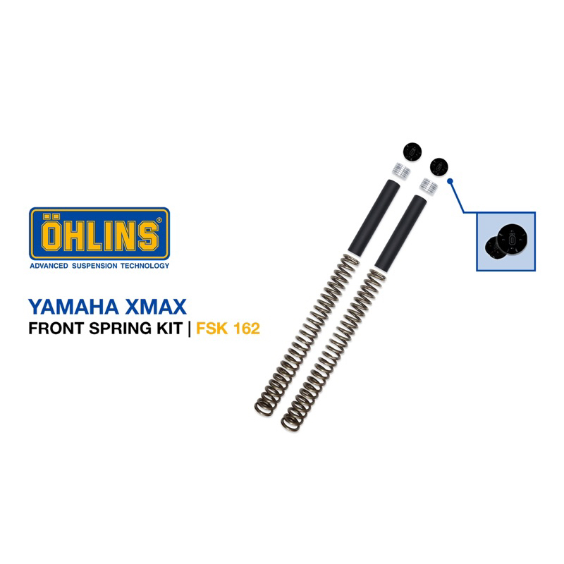 100% Original OHLINS Front Fork Kit Spring For Yamaha XMax V1 V2 X-Max ...