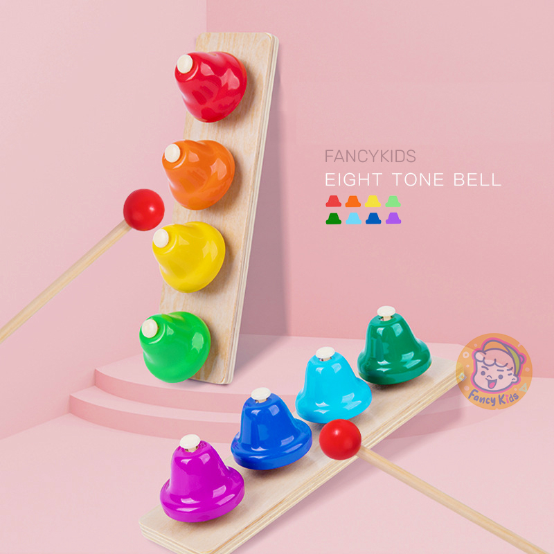 Orff 8 Tone Knocking Bells Toy Set/Kids Musical Instruments/Handbells ...