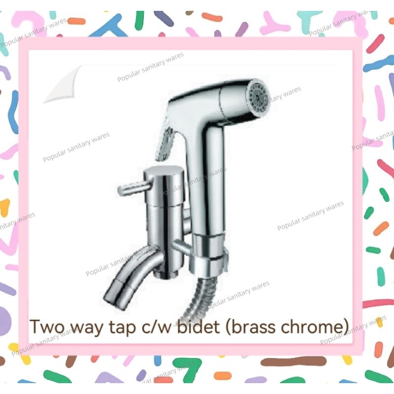 Felice ~ two way tap c/w bidet set (solid brass tap with abs bidet 2 ...