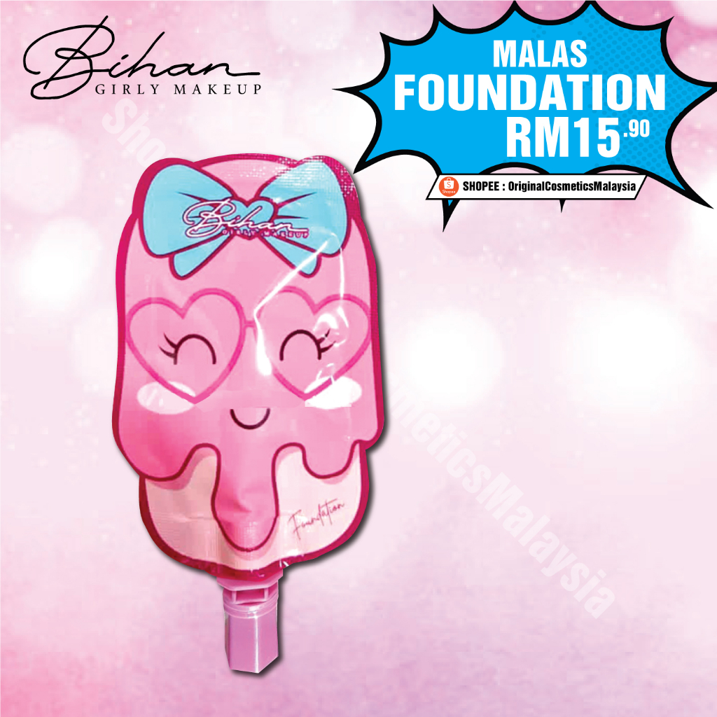 🎁BIHAN GIRLY MAKEUP FOUNDATION 'MALAS' 3ML | Shopee Malaysia