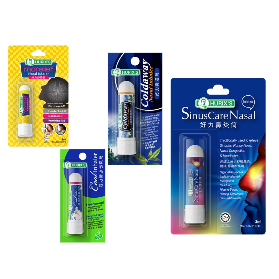 Free Pharmacy HURIX'S MORELIEF NASAL INHALER/ HURIX'S SINUSCARE NASAL ...