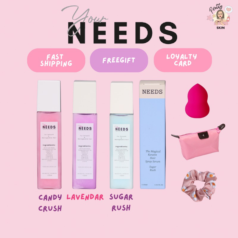 [🔥 CLEARANCE SALES] NEEDS KERATIN HAIR SERUM | NEEDS KERATIN HAIR SPRAY ...