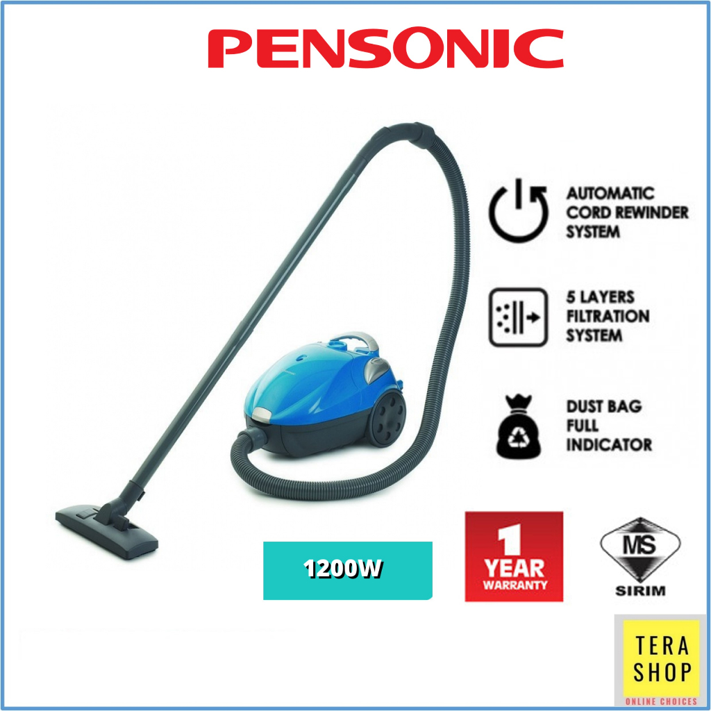 Pensonic PVC-22B 1200W 3L Bagged Vacuum Cleaner | Shopee Malaysia
