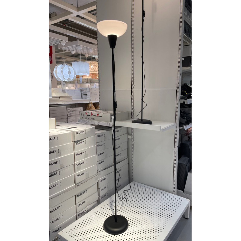 TAGARP FLOOR LAMP UPLIGHTER BLACK WHITE LAMPU LANTAI HIASAN | Shopee ...
