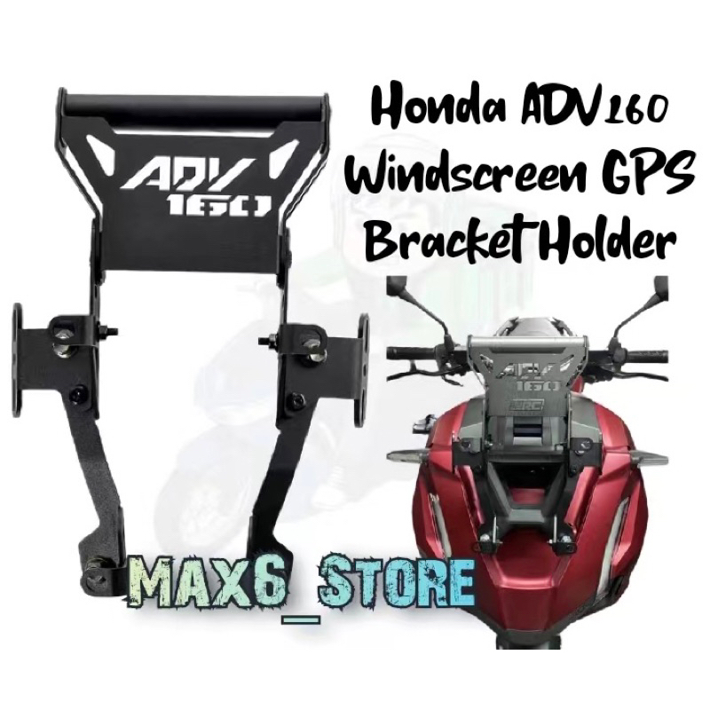 Honda ADV160 Windshield Visor Stand Holder GPS Navigator Plate Bracket ...