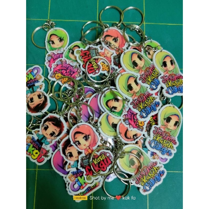Keychain doodle hari guru set of 30pcs | Shopee Malaysia