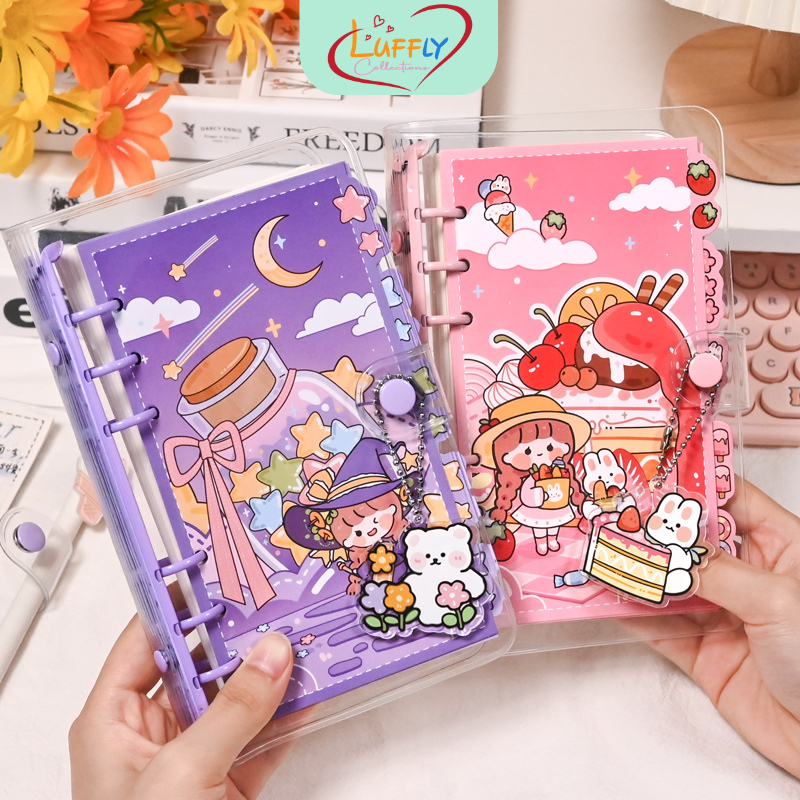 160 Pages Cute Cartoon Kids Girl With Stickers Diary Book Journal ...
