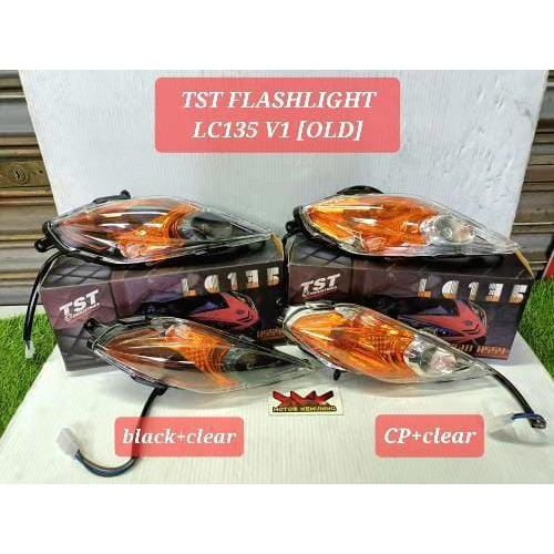 YAMAHA LC135 V1 TST FRONT SIGNAL SET LC V1 SIGNAL UNIT SET SMOKE AND CLEAR TST LAMPU SIGNAL ...
