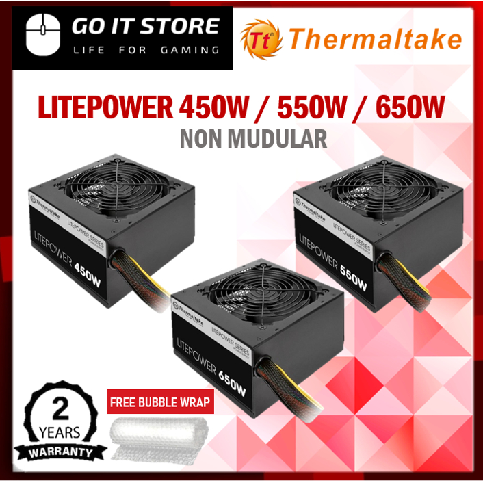 THERMALTAKE LITEPOWER 450W / 550W / 650W POWER SUPPLY UNIT PSU | Shopee ...
