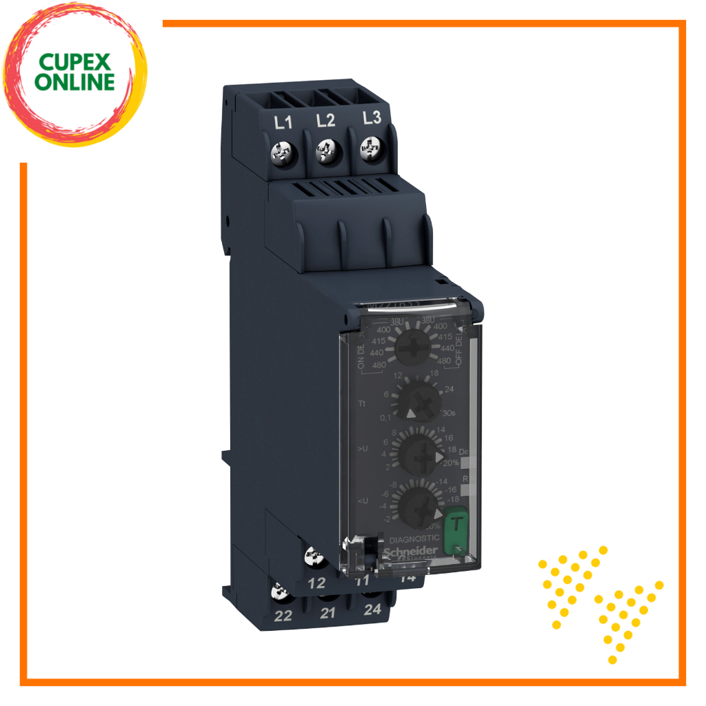 [RM22TR33] SCHNEIDER Zelio Control 3 Phase Voltage Control Relay 380 ...