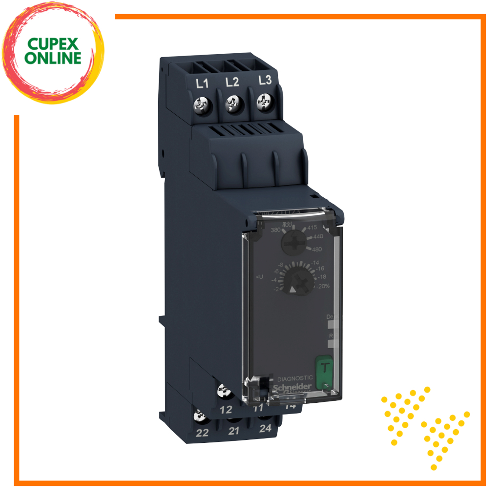 [RM22TU23] SCHNEIDER Zelio Control 3 Phase Undervoltage Relay 380 ...
