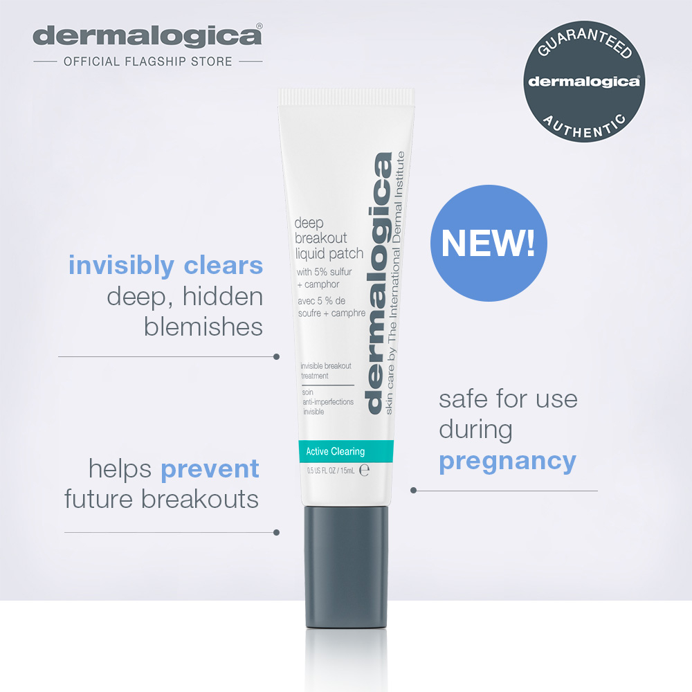 dermalogica deep breakout invisible liquid patch, soothes and clears on ...