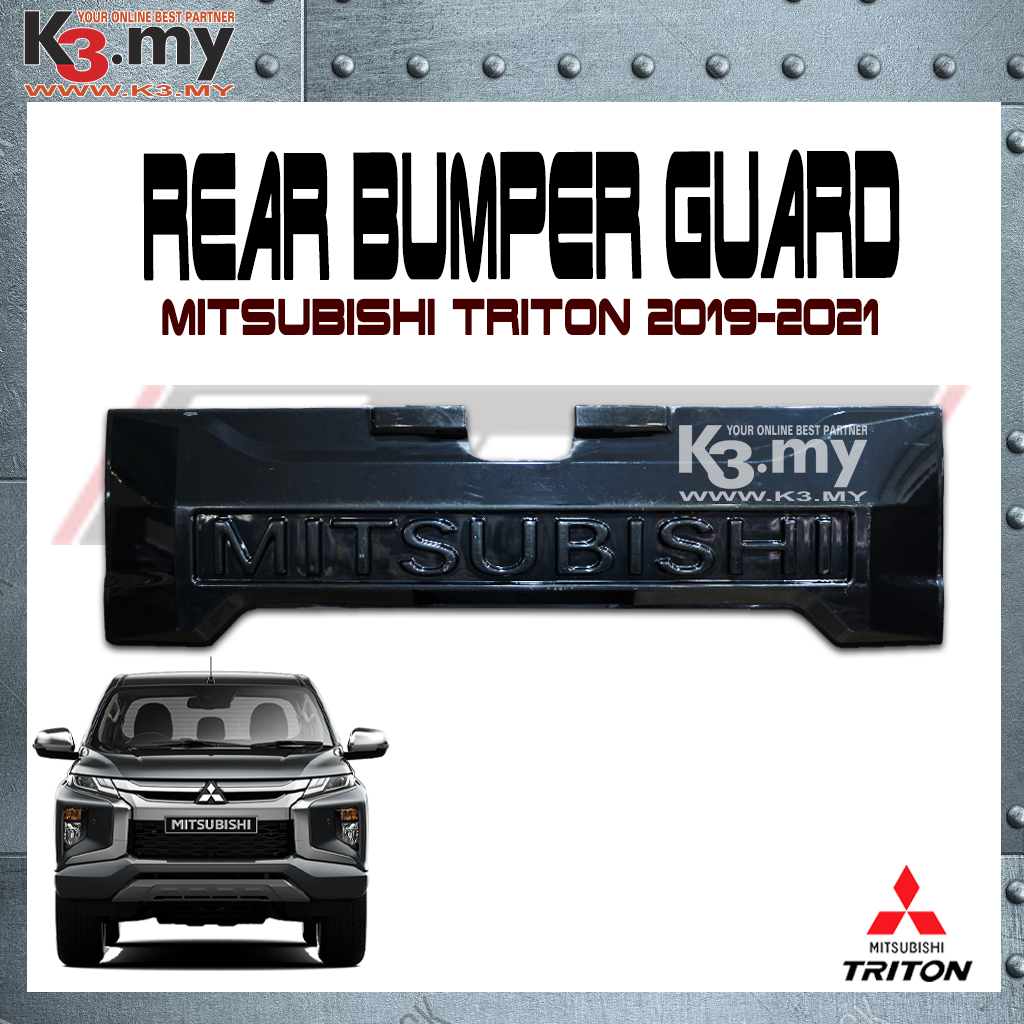 Mitsubishi Triton 2019-2021 Big Rear Bumper Guard tail gate protector ...