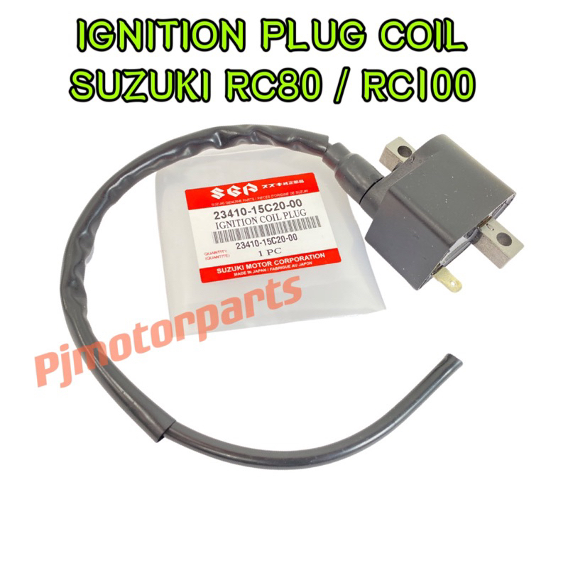 SUZUKI RC80 / RC100 - IGNITION COIL PLUG / BODY KOIL API PLUG COIL ...
