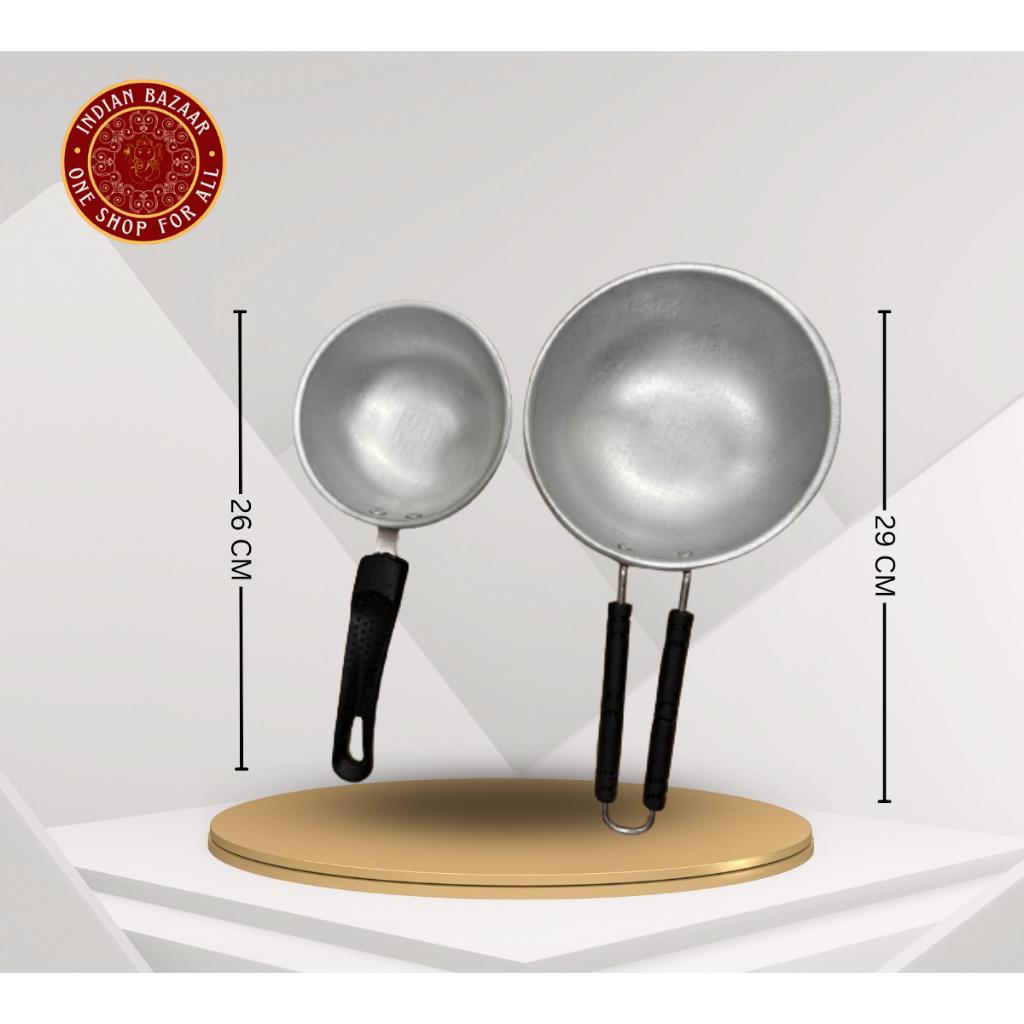 Aluminium Tadka Thalipu Pan/Spice Toaster Pan -26 cm & 29 cm | Shopee Malaysia