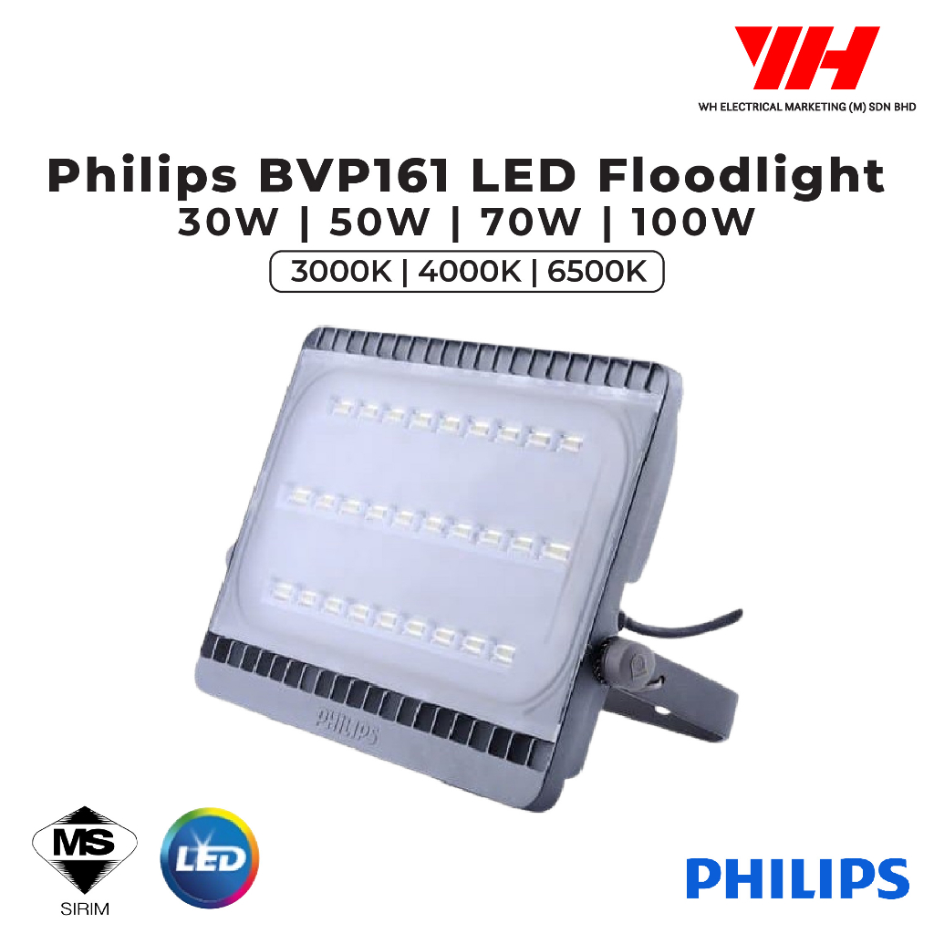 PHILIPS BVP161 LED Floodlight/Heavy-Duty Quality Super Bright LED Flood Light Spot Light ...