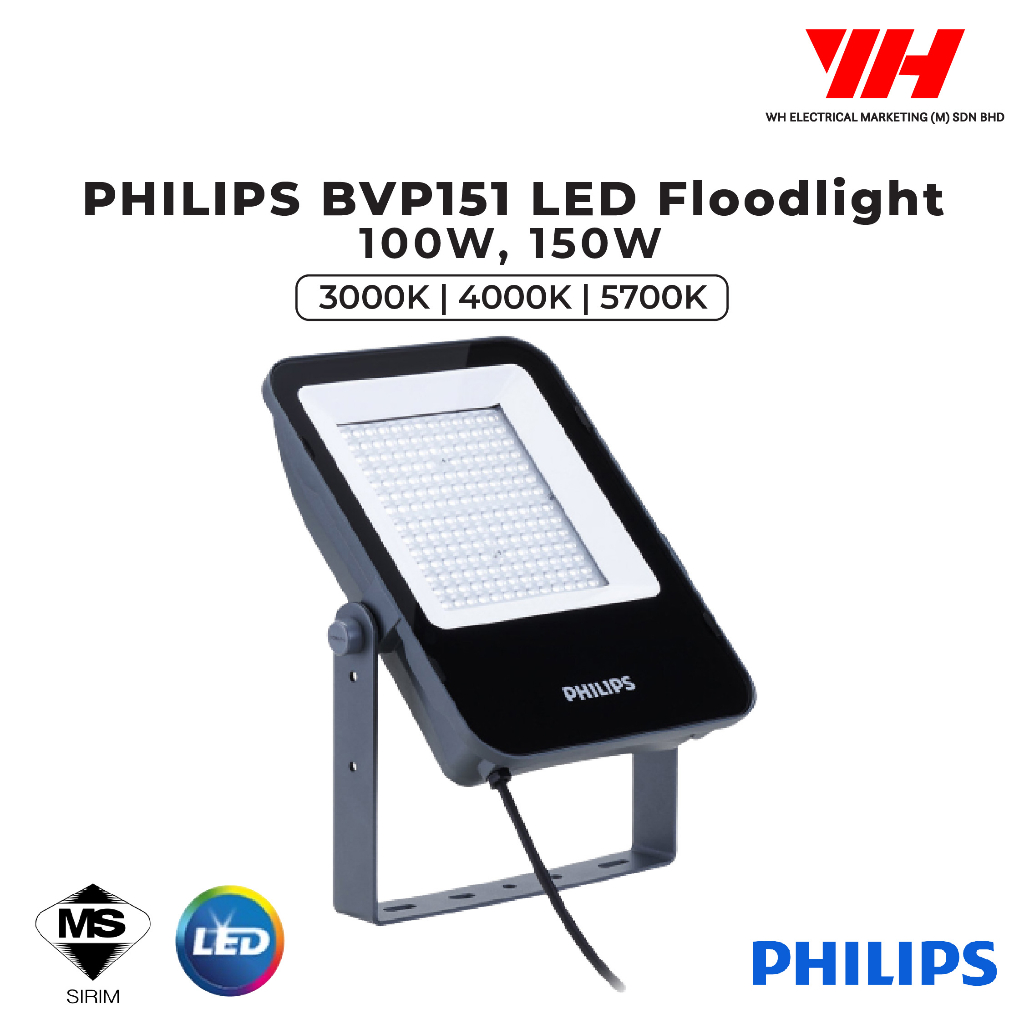 PHILIPS BVP151 LED Floodlight (100W/150W) | Shopee Malaysia