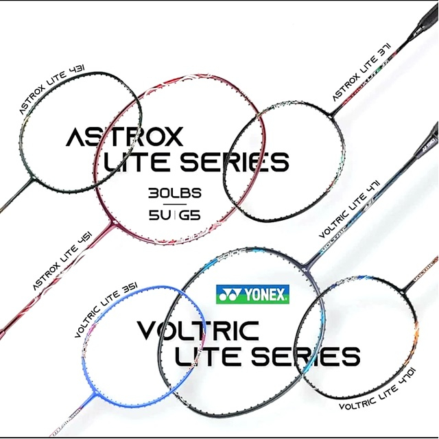 Yonex 5th Gen Voltric Lite or Astrox Lite series 35i/40i/47i/37i/43i ...