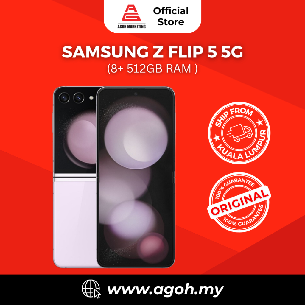 Agoh | Samsung Z Flip 5 (5G) (8GB+512GB RAM ) | Foldable Dynamic AMOLED ...