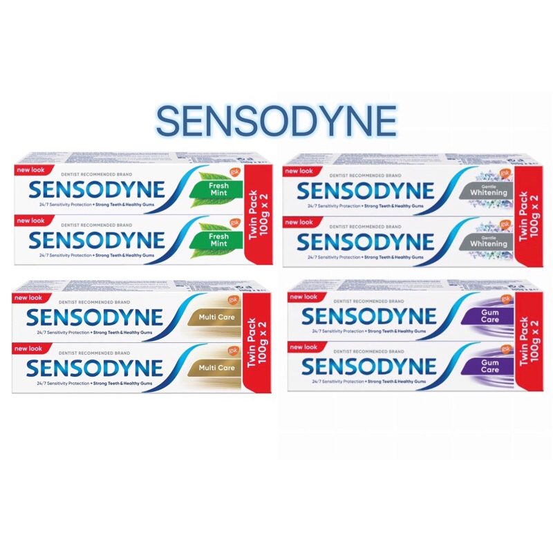 *2x100g*SENSODYNE Fresh Mint/Whitening/MultiCare toothpaste | Shopee ...