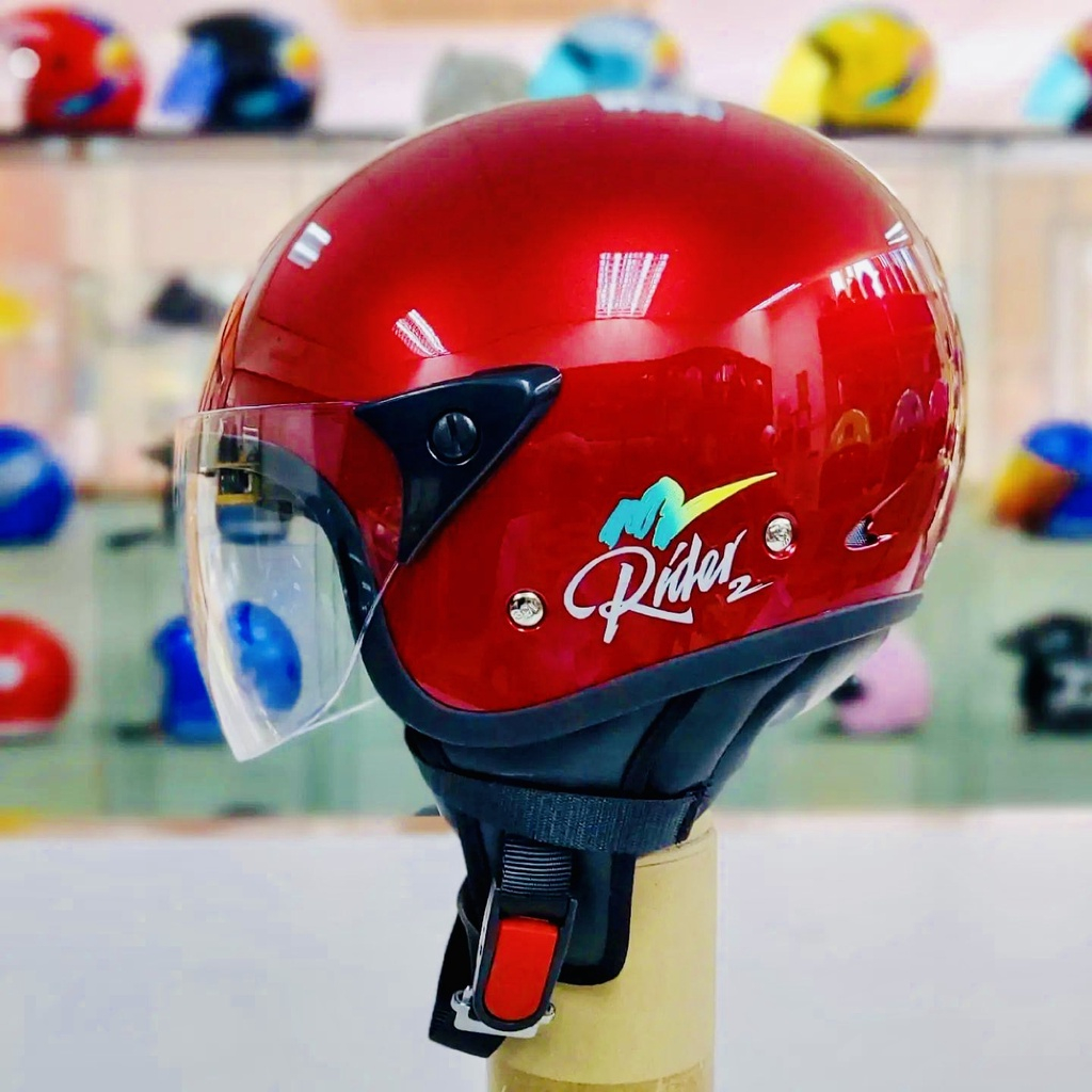 HELMET SGV RIDER 2 BALI STYLE MULTI COLOUR BLACK BLUE RED PINK SILVER ...