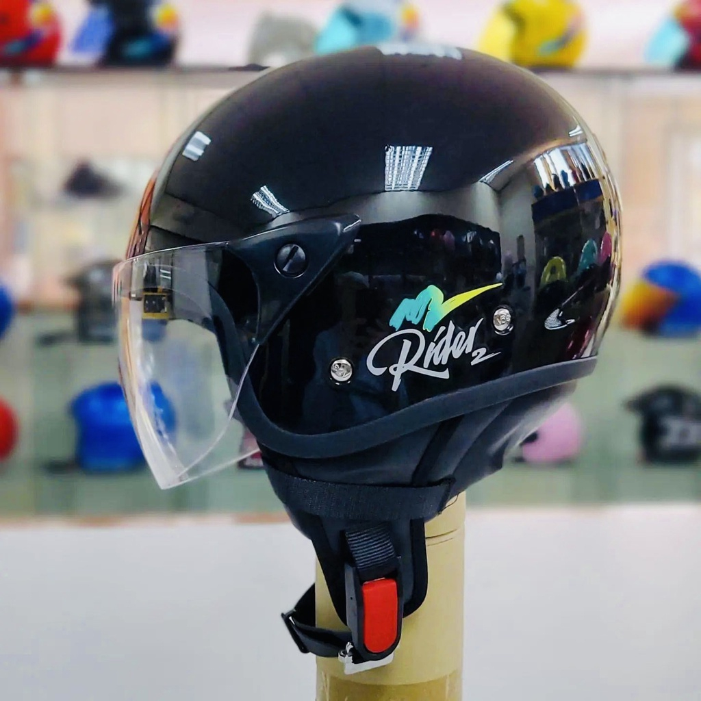 HELMET SGV RIDER 2 BALI STYLE MULTI COLOUR BLACK BLUE RED PINK SILVER ...