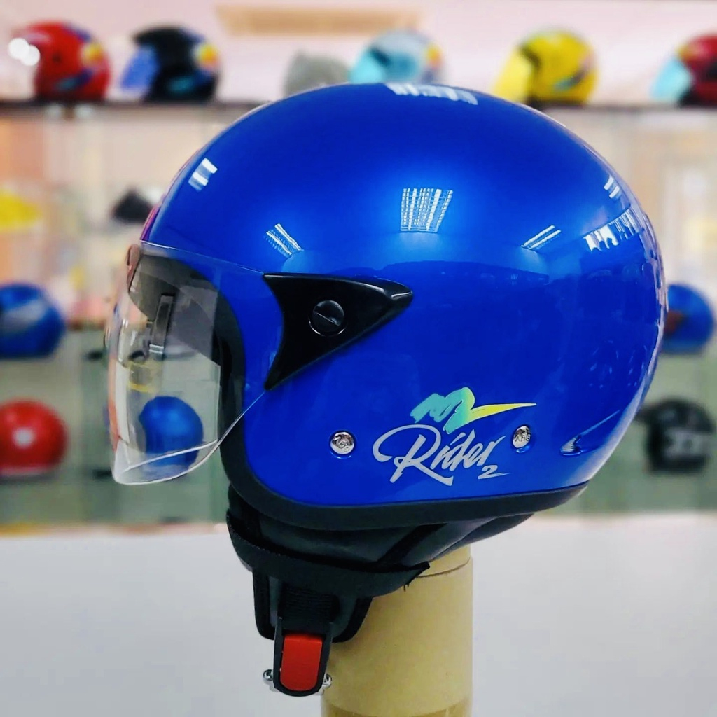 HELMET SGV RIDER 2 BALI STYLE MULTI COLOUR BLACK BLUE RED PINK SILVER ...