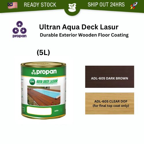 5L Propan Ultran Aqua Deck Lasur ADL 605 Interior & Exterior Wood Paint ...